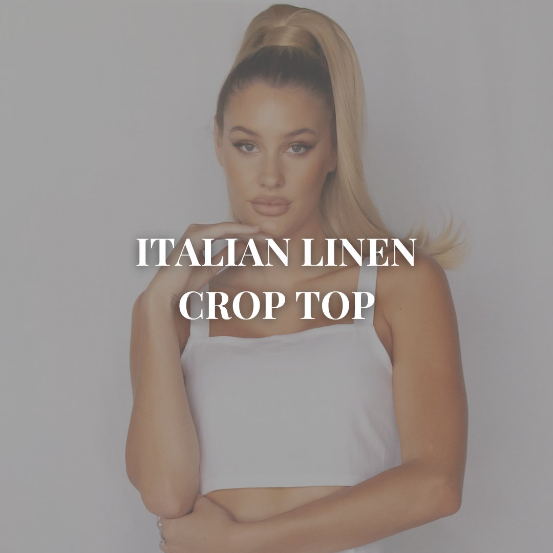 Signature Italian Linen Crop Tops – MR. LINEN CO