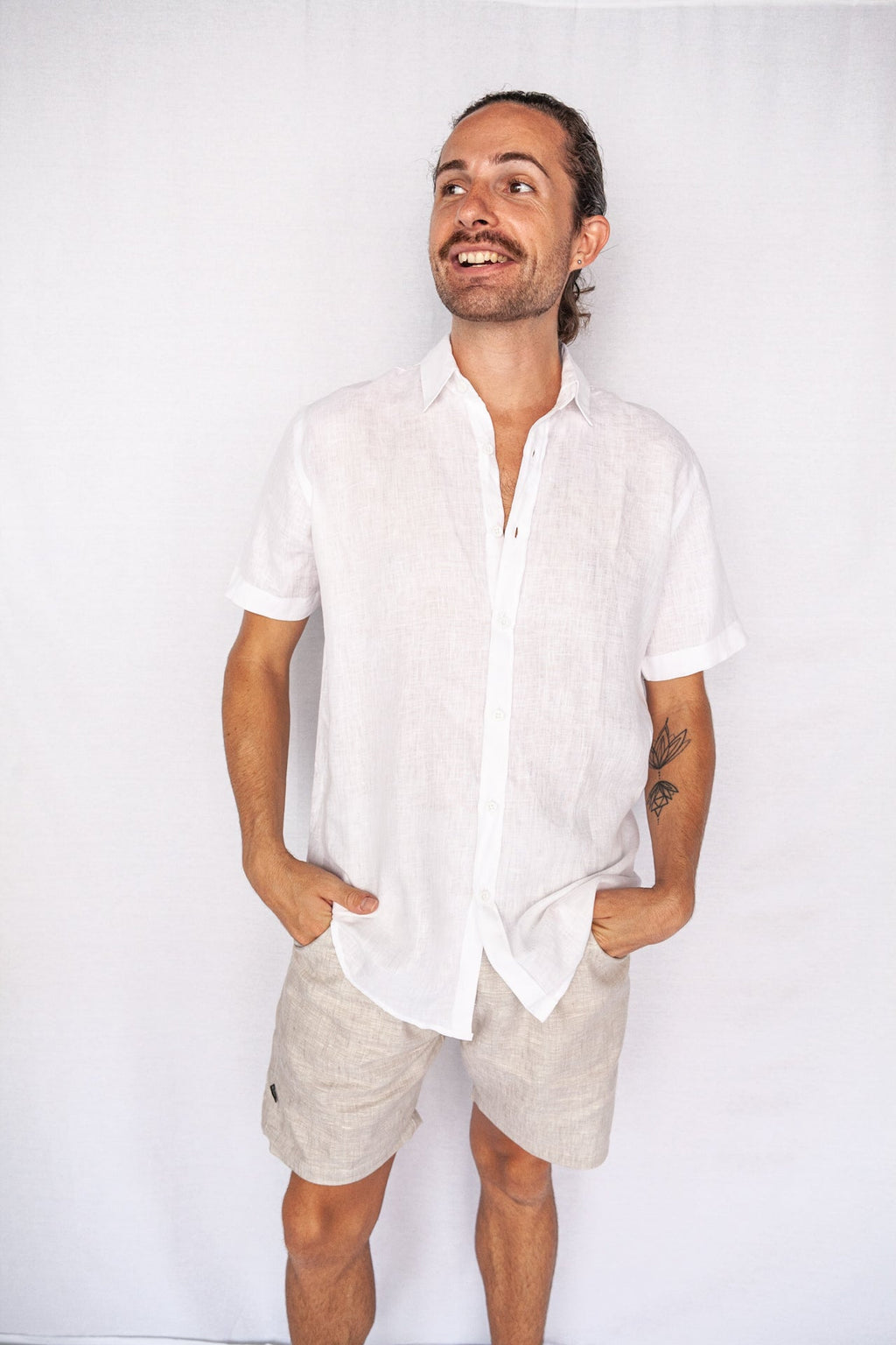 Ostuni - Short Sleeve Italian Linen Shirt - Mr. Linen – MR. LINEN CO